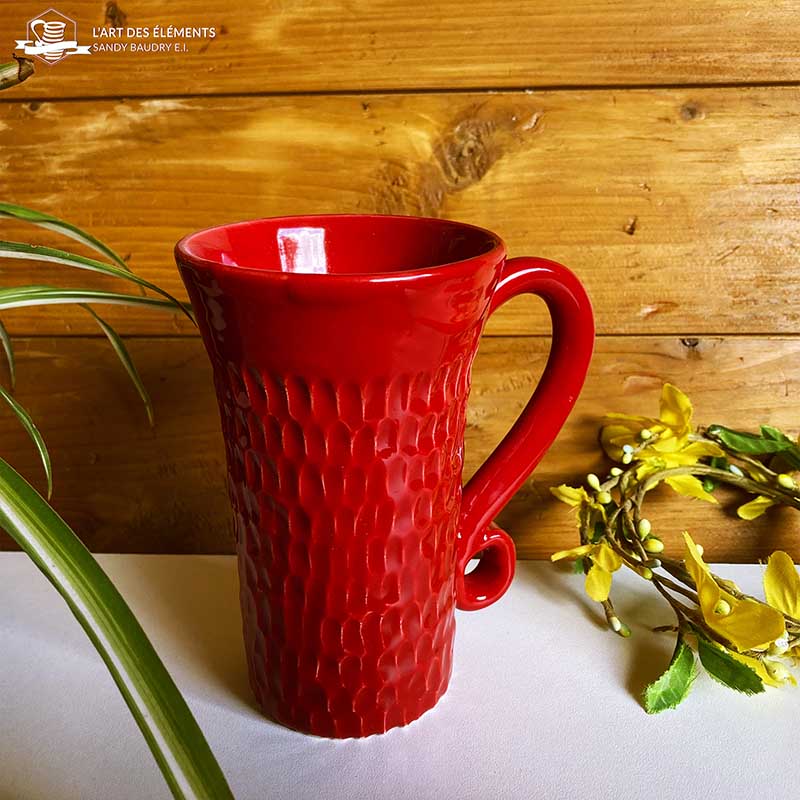 Grande Tasse Alvéole – L Art des Éléments – SANDY BAUDRY E.I.